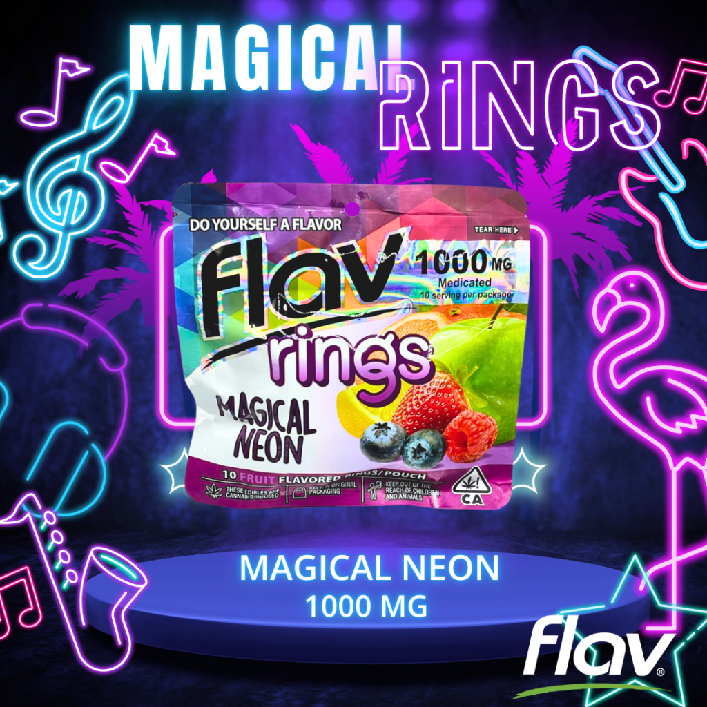 FLAV NEON RINGS 1000 MG - 562 Go Green